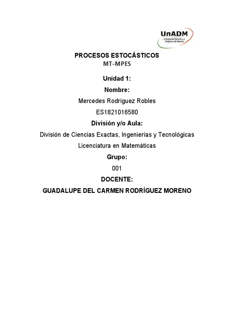 Introducción a Procesos Estocásticos | PDF | Estocástico | Variable ...