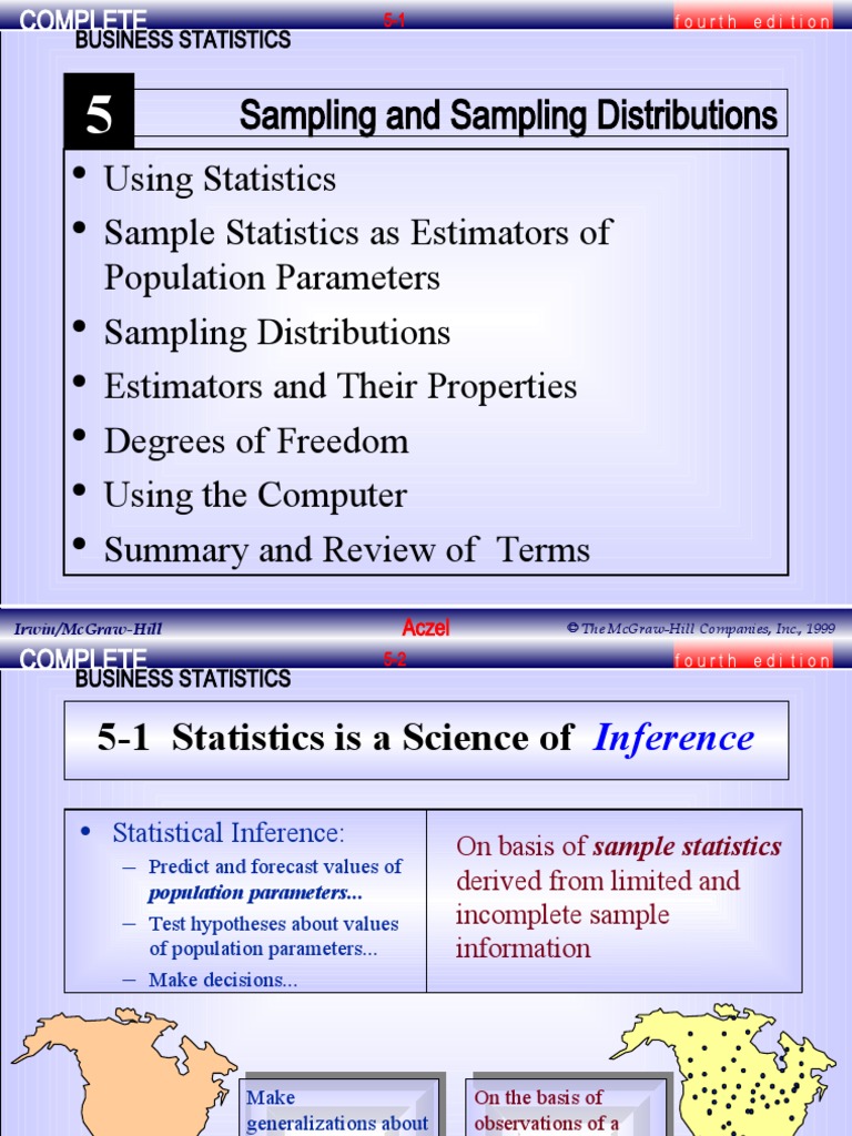 Sampling and Sampling Distributions | PDF | Estimator | Bias Of An ...