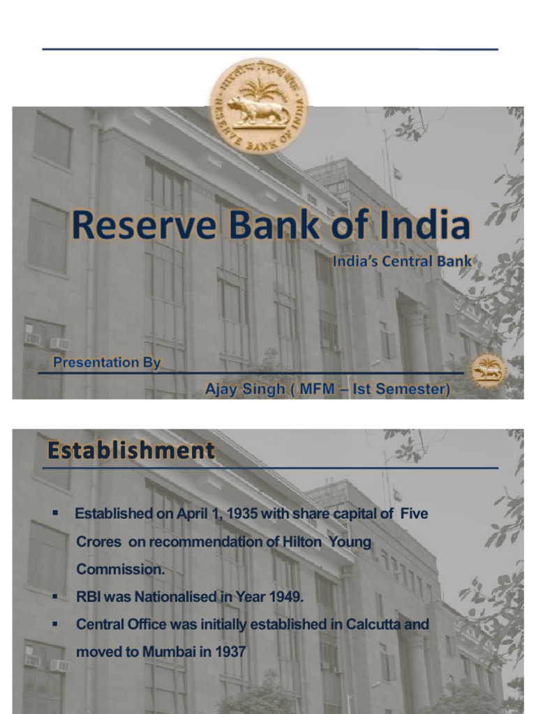 RBI | PDF | Reserve Bank Of India | Banks