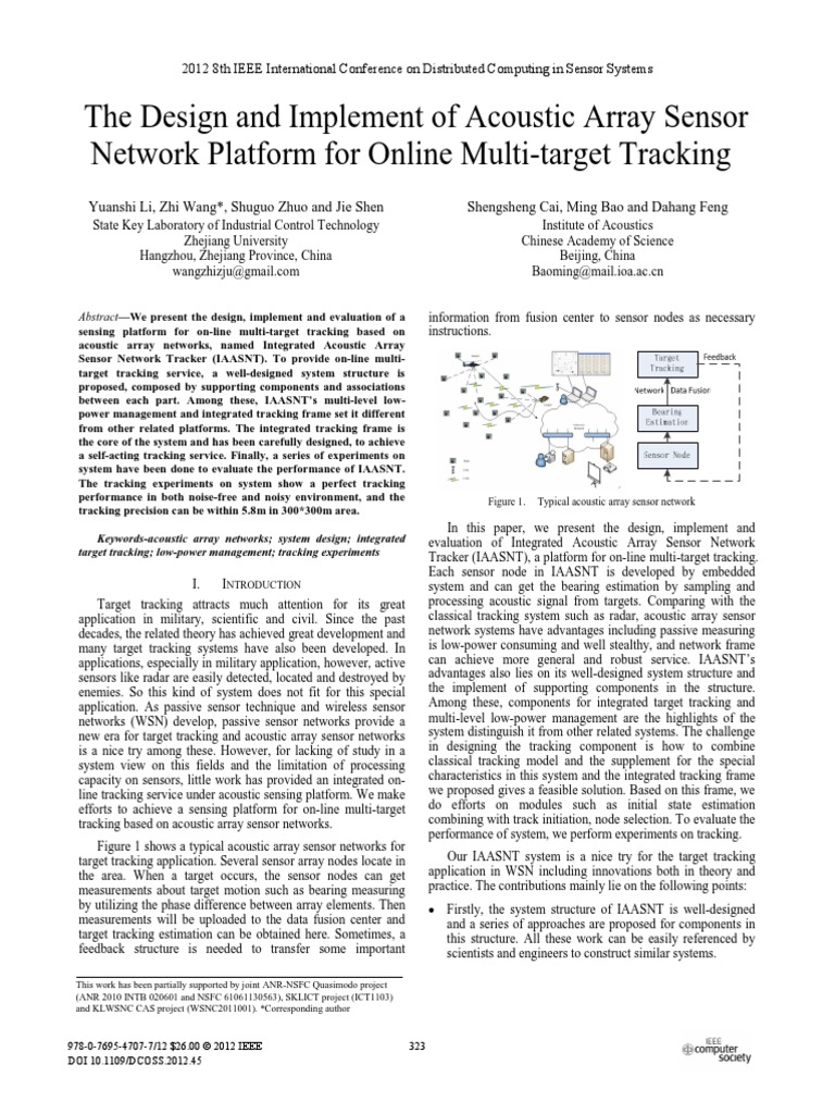 The Design and Implement of Acoustic Array Sensor Network Platform For ...