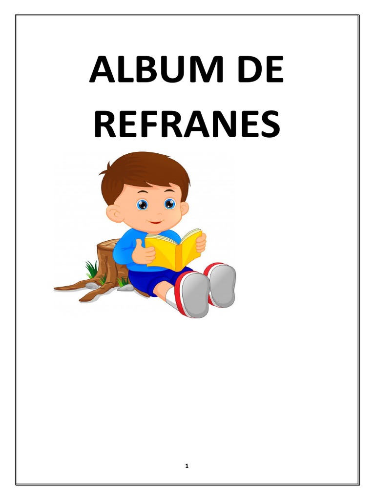 Portada para Álbum de Refranes Ilustrados | PDF