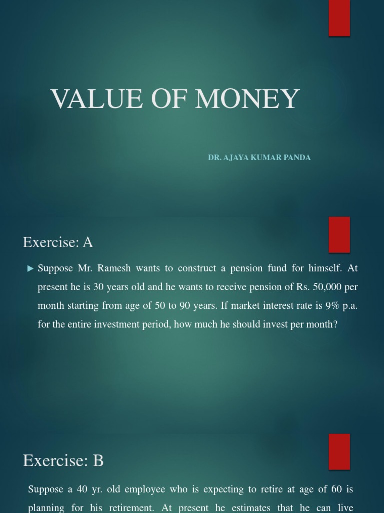 1-Time Value of Money-Final | PDF | Present Value | Interest