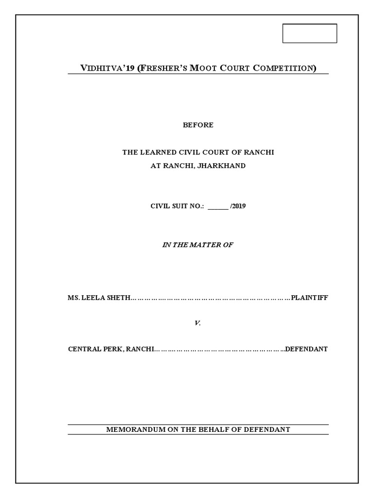 Defendant Made Memo | PDF | Lawsuit | Offer And Acceptance