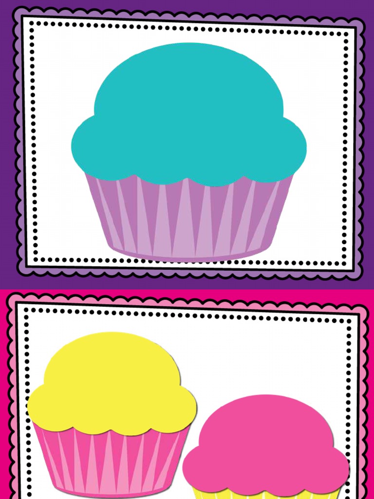 Cupcake Play Dough Mats | PDF