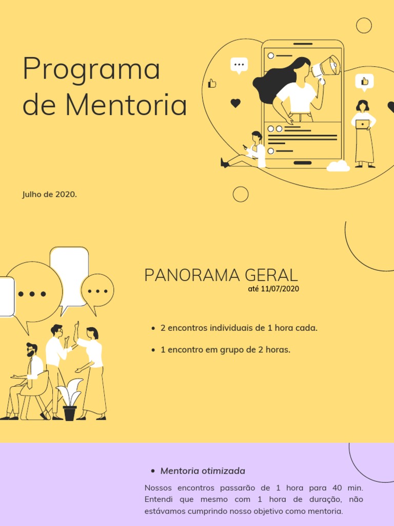 Programa de Mentoria | Download grátis PDF | Marca | Planejamento