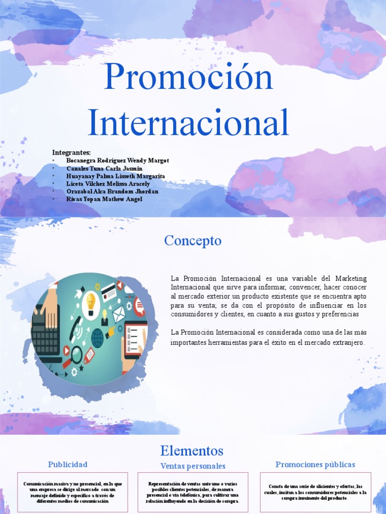 Promocion Internacional - Grupo D | PDF | Turismo | Mercado (economía)