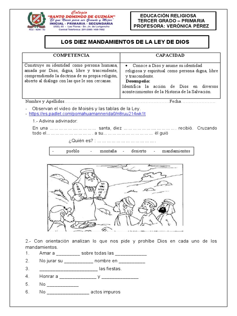 Los 10 Mandamientos1.. | Descargar gratis PDF | Diez Mandamientos ...