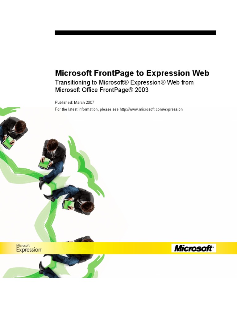 Microsoft Frontpage To Expression Web | PDF