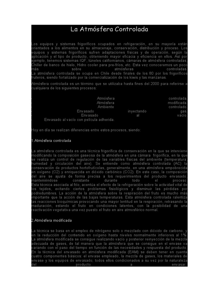 La Atmósfera Controlada 5665+562054 | PDF | Dióxido de carbono | Vacío