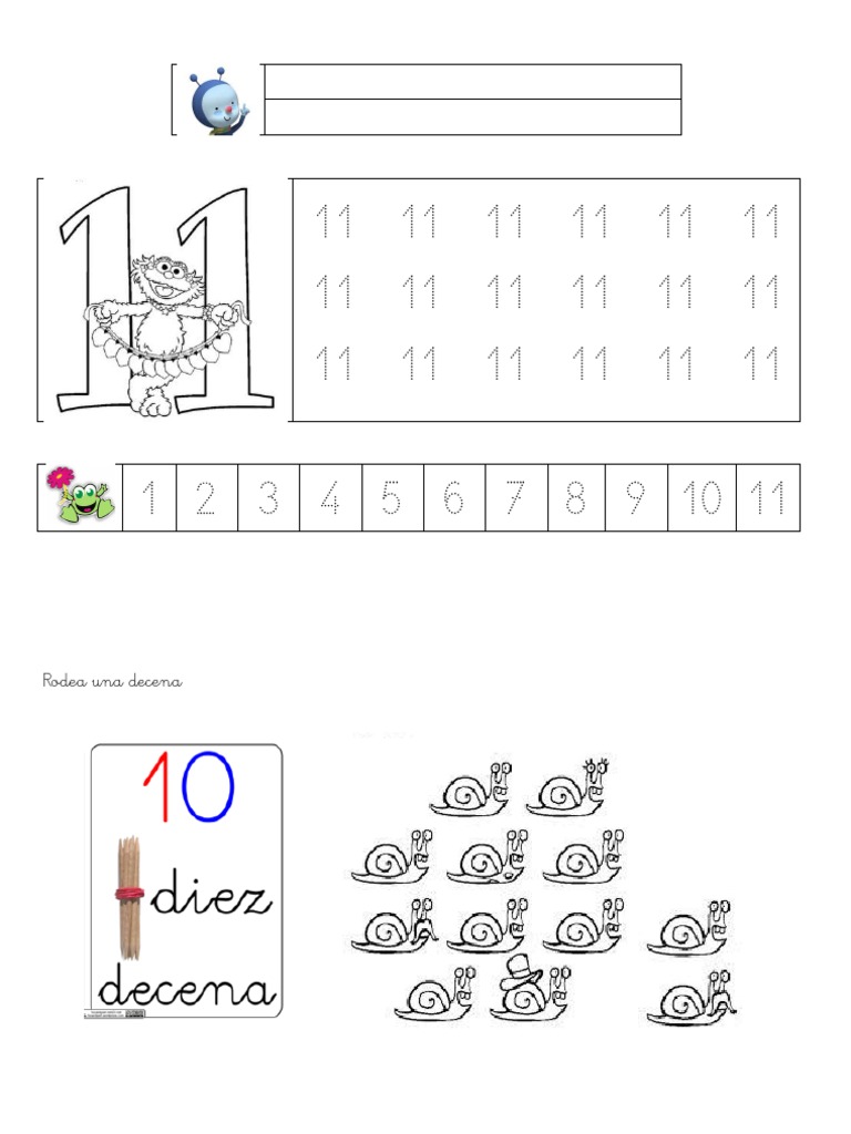 Números y Trazos 11 Al 20 | PDF | Geometría | Geometría Elemental