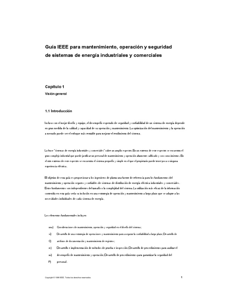 Ieee Espanol Cap1-5 | PDF | Energia electrica | Transformador
