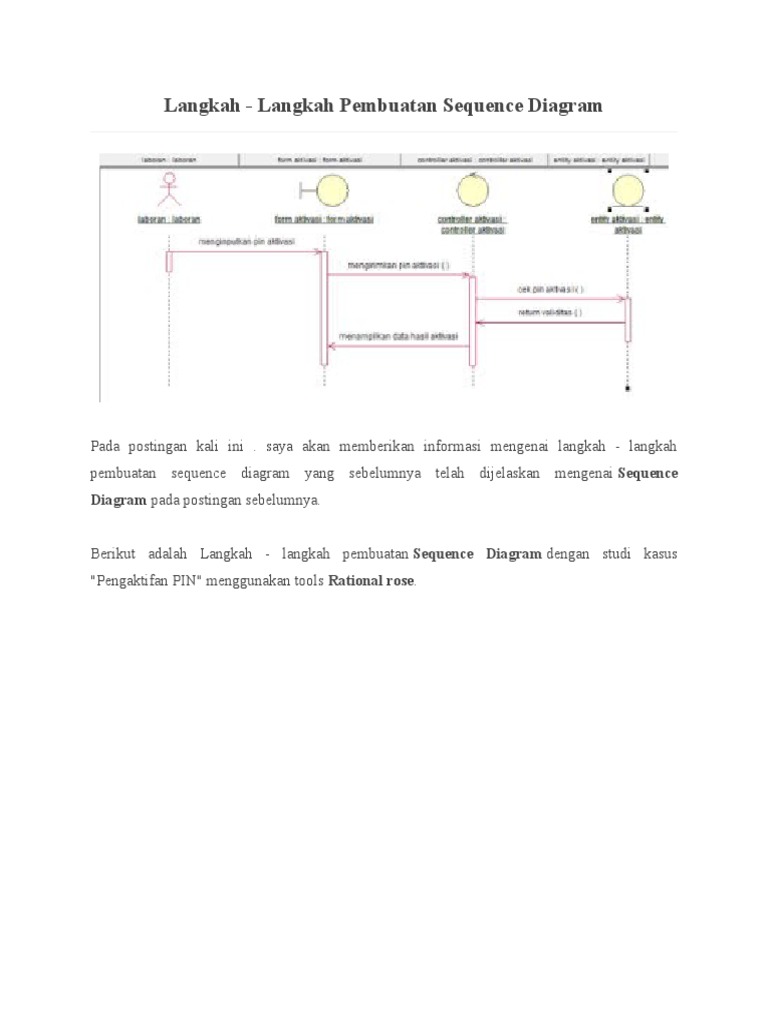 Langkah Pembuata Sequence Diagram-1 | PDF | Karier & Perkembangan ...