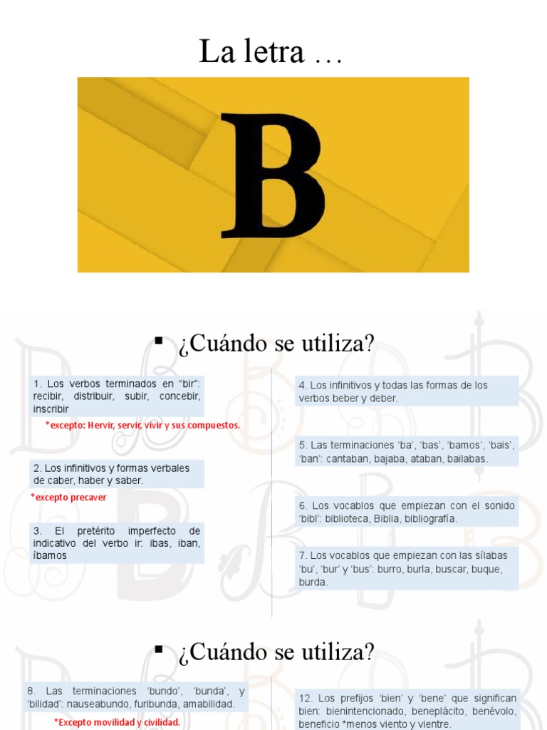 Letra B | PDF