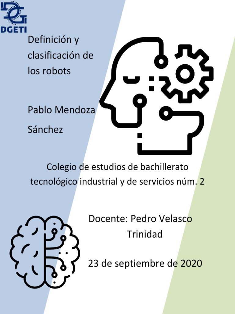 Definición y Clasificación de Robots | PDF | Robot | Robótica