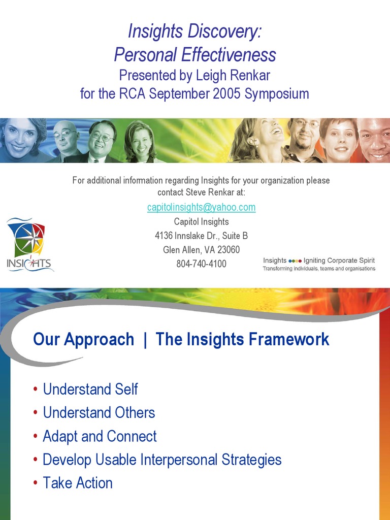 Insights Discovery Presentation | PDF | Extraversion And Introversion ...