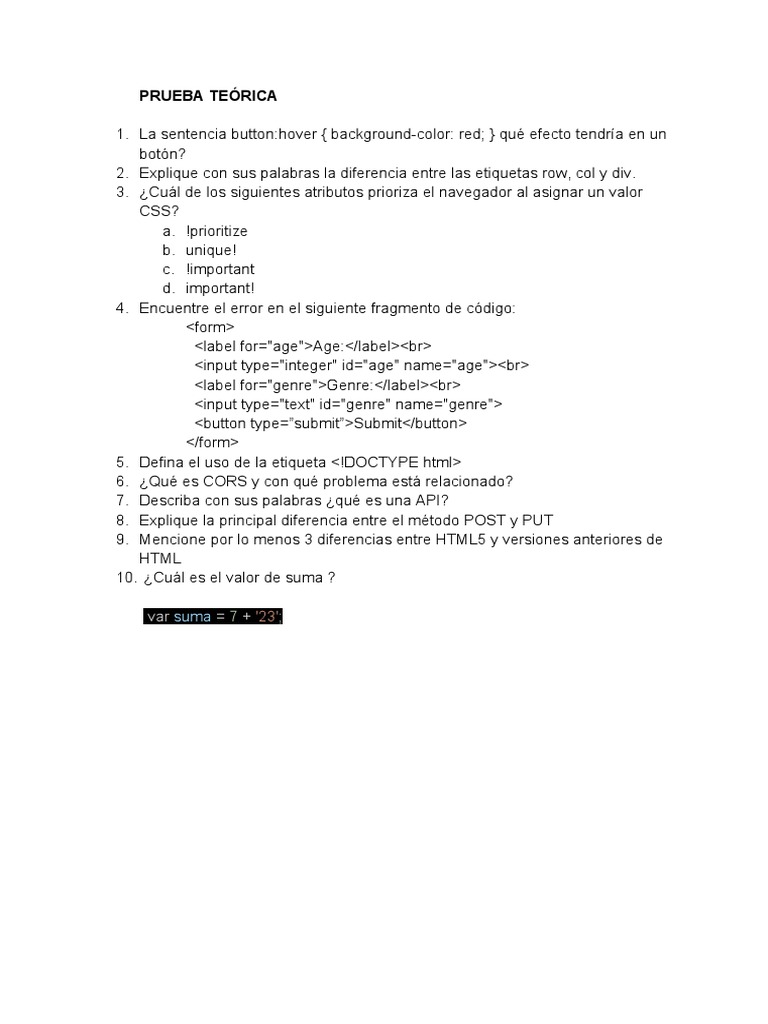 Prueba para Front-End | PDF