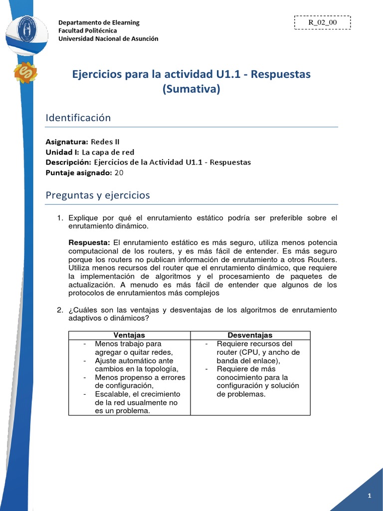 Enrutamiento Estático y Dinámico PDF | PDF | Enrutamiento | Enrutador (Computación)