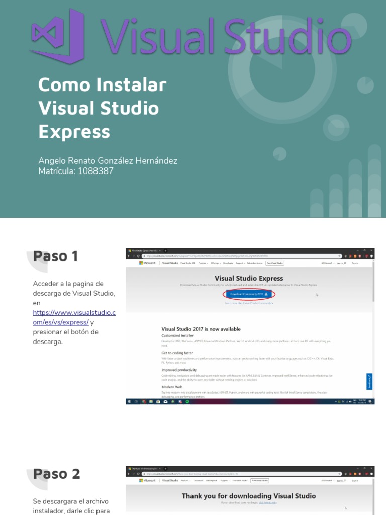 Como Instalar Visual Studio Express | PDF