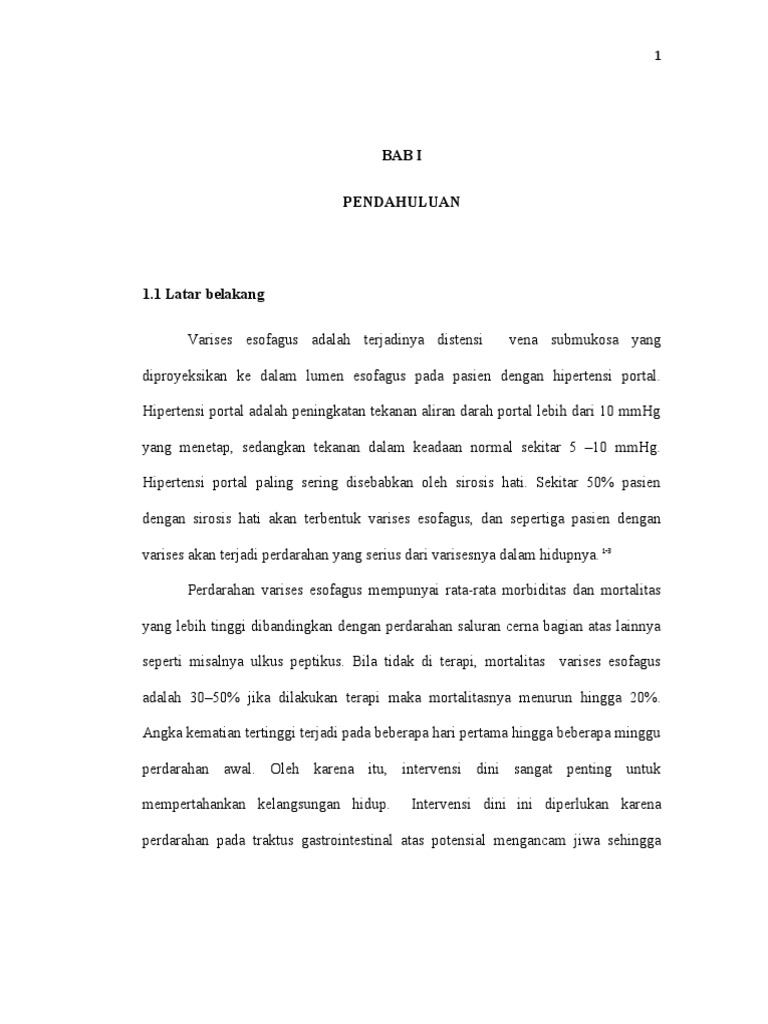 Varises Esofagus | PDF