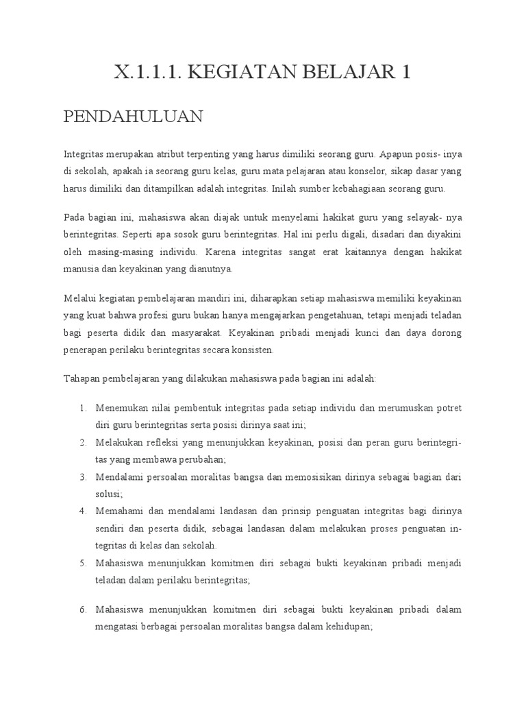 Materi Integritas | PDF