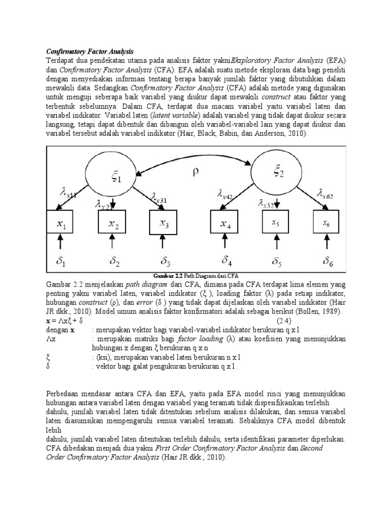 CConfirmatory Factor Analysis | PDF