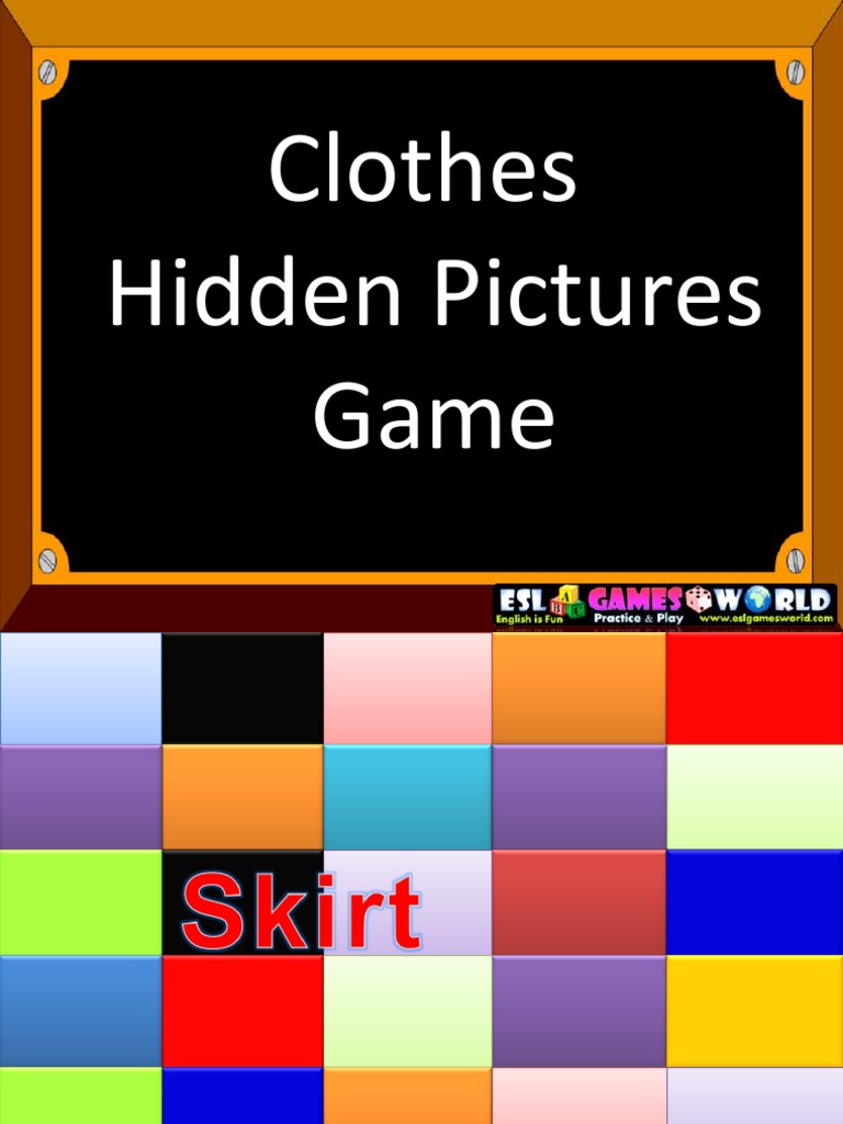 Clothes Hidden Pictures Game | PDF