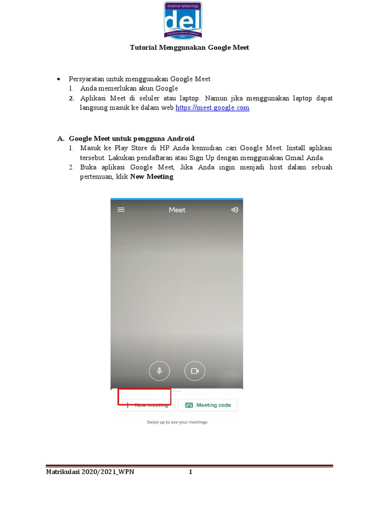 Panduan Lengkap Google Meet | PDF