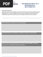 Modelo de Presentación Del Informe de Practica Profesional | PDF