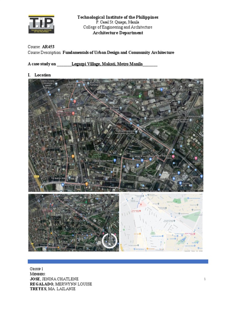 Case Study - Planning 2 - Group 1 | PDF | Built Environment | Makati