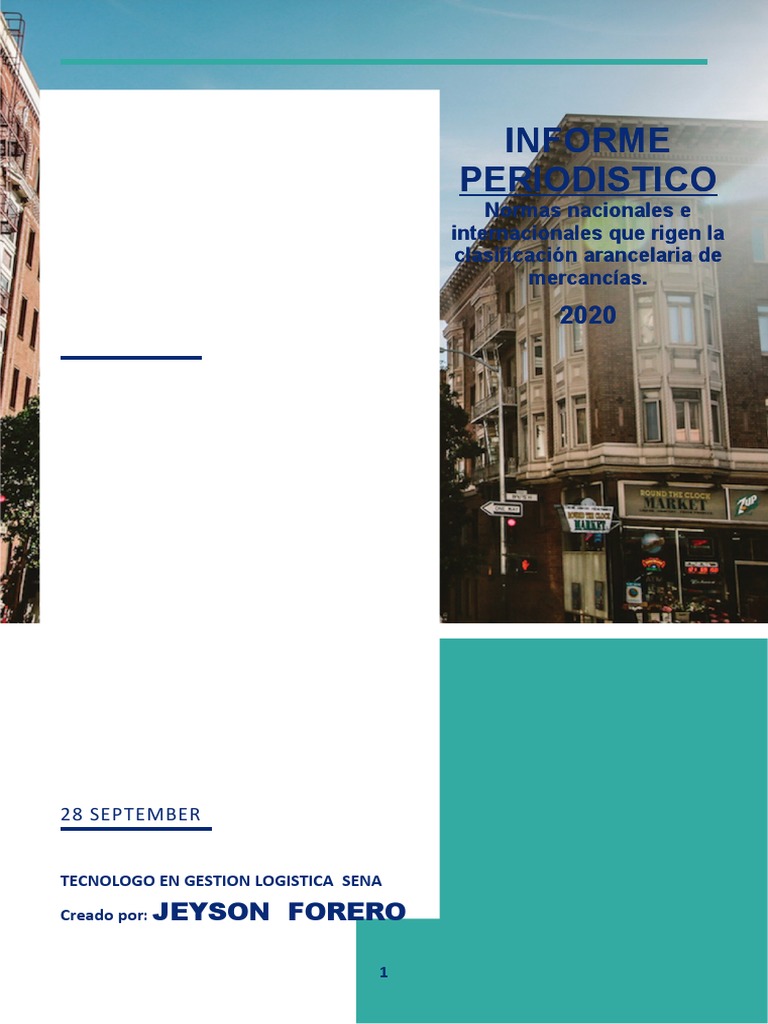 Informe Periodistico | PDF | Arancel | Economias
