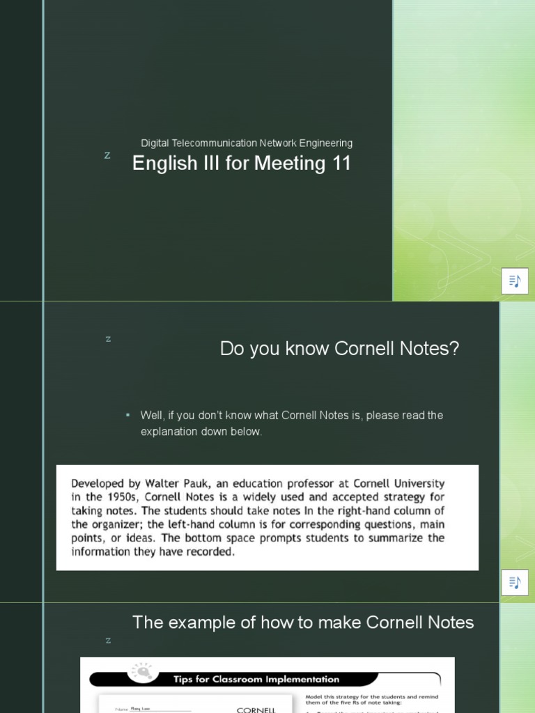 An Introduction to Cornell Notes: A Guide to Taking Effective Lecture ...