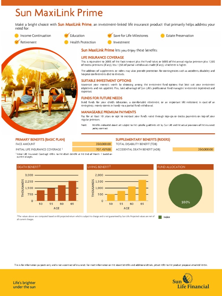 Sun Maxilink Prime | PDF | Life Insurance | Insurance