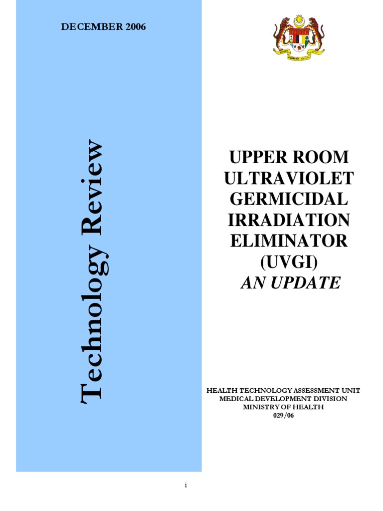 Upper Room Ultraviolet Germicidal Irradiation Eliminator (UVGI) An ...