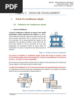 Résumé Et TD RDM Cisaillement | PDF | Contrainte de cisaillement ...