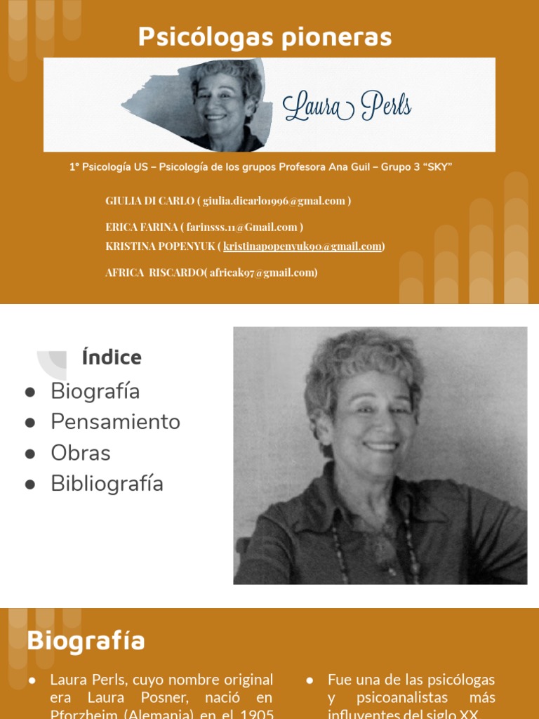 Laura Perls PDF | PDF | Terapia Gestalt | Psiquiatría