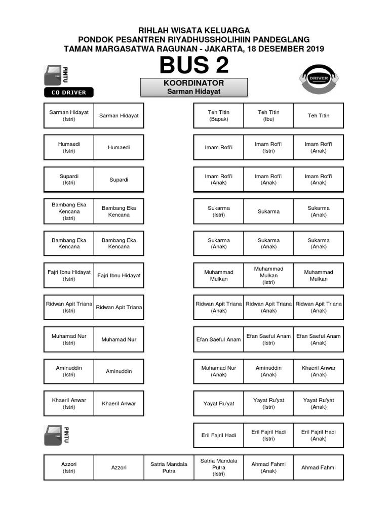 Pembagian Bus 2 | PDF