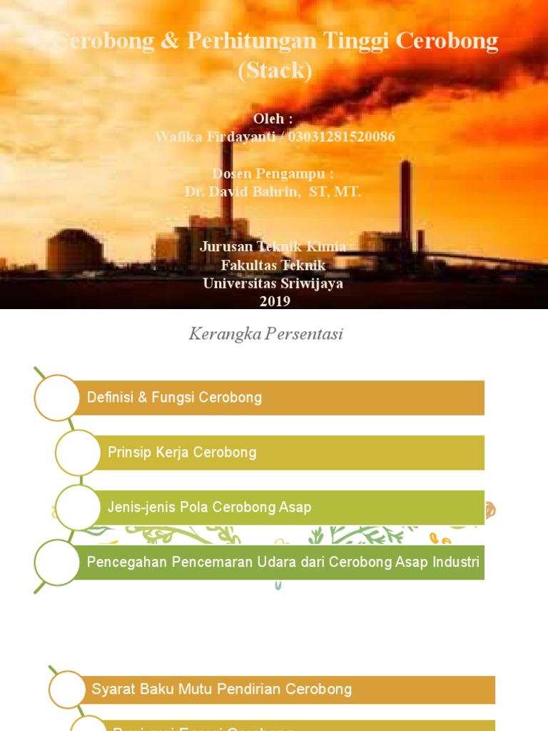Fungsi dan Desain Cerobong Asap Industri | PDF