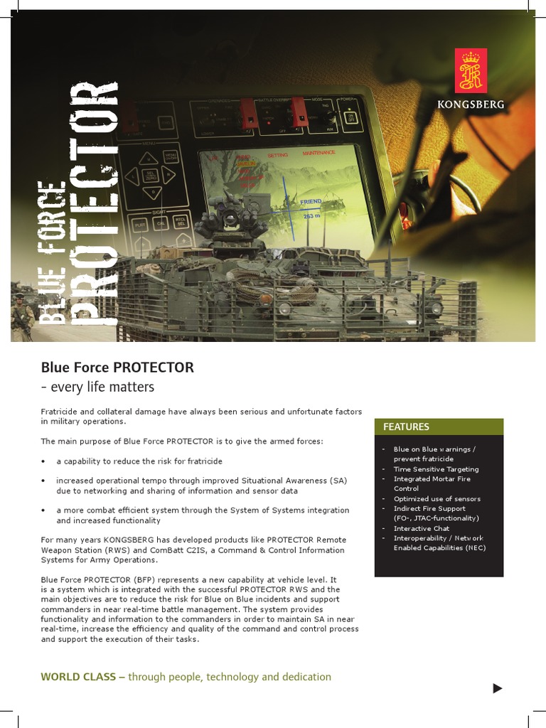 Blue Force PROTECTOR - Every Life Matters: WORLD CLASS - Through People ...