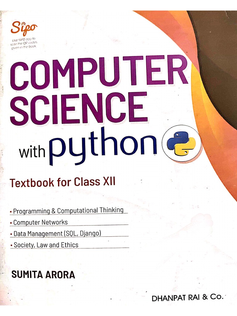 Computer Science With Python-12th Sumita Arora | PDF