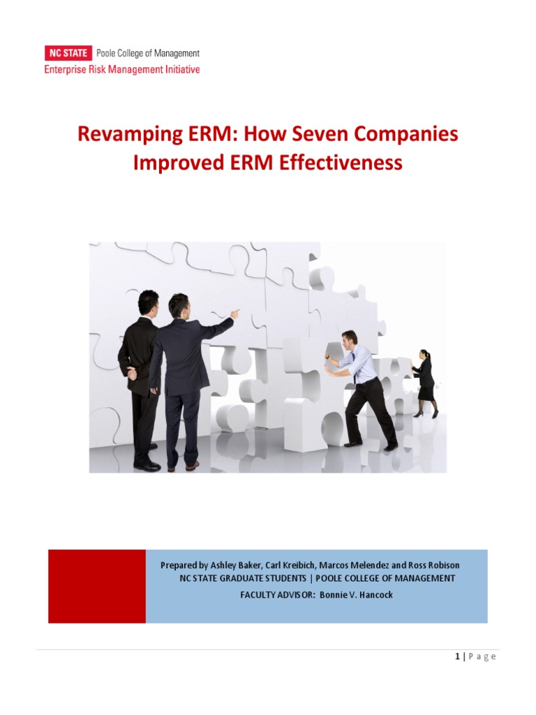 Revamping ERM: How Seven Companies Improved ERM Effectiveness | PDF ...