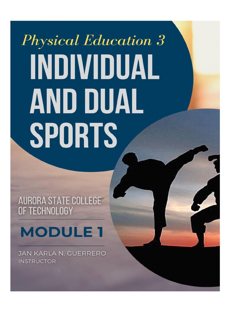 Pe 3 (Module 1) PDF | PDF | Taekwondo | Physical Education