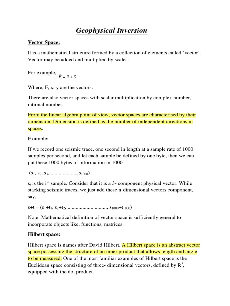 Gi Part1 PDF | PDF | Inverse Problem | Norm (Mathematics)