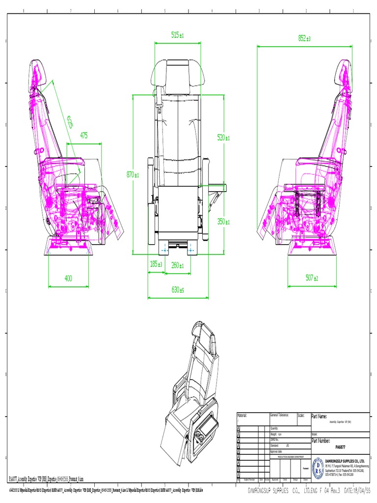 VIP Seat Dimensions | PDF | Vehicles | Motor Vehicle