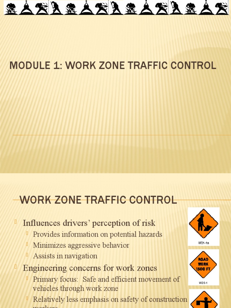 Module 1: Work Zone Traffic Control | Download Free PDF | Traffic ...