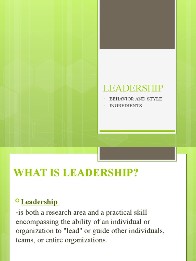 Genevieve Leadership Report | PDF | Leadership | Goal