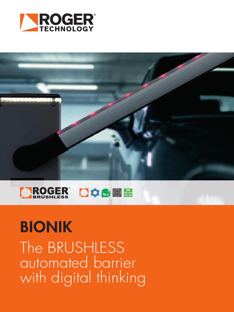 Bionik: The Brushless Automated Barrier With Digital Thinking | PDF ...