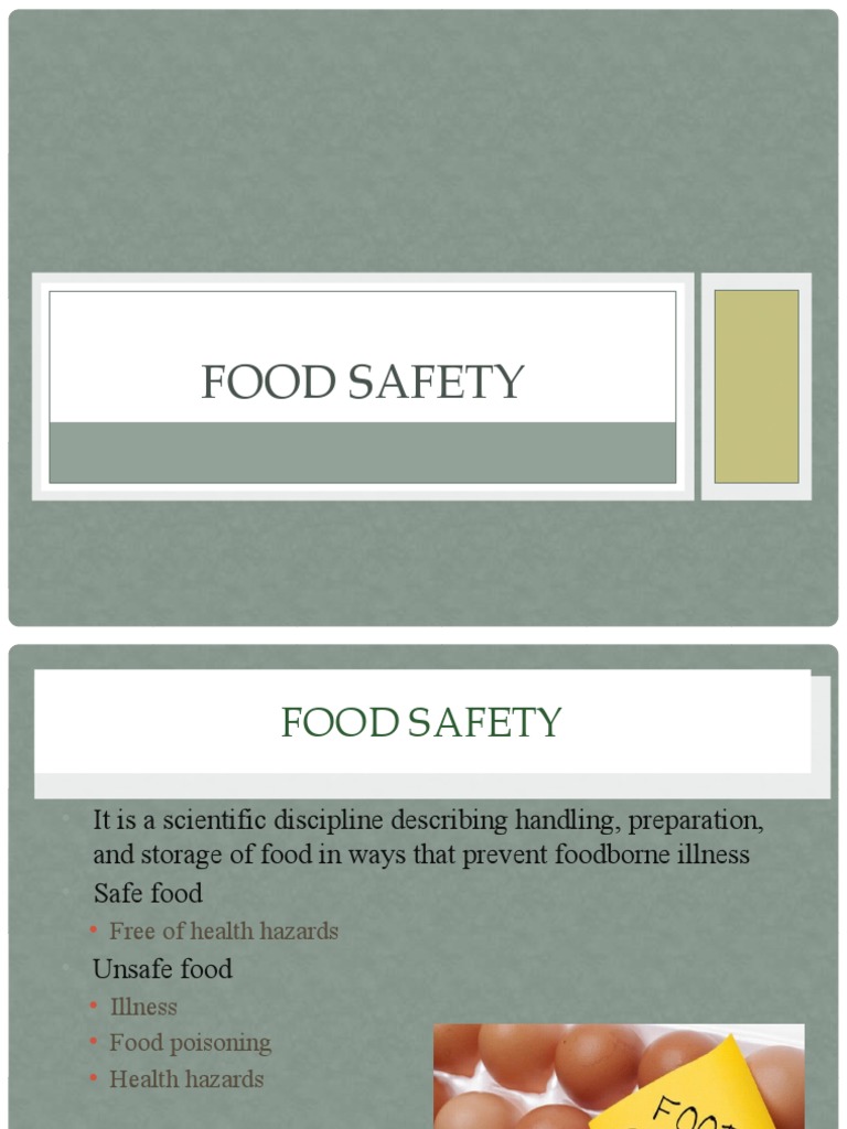 Lecture 11 - Food Safety-19 | PDF | Foodborne Illness | Foods