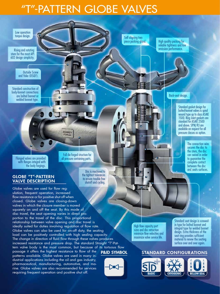 T-Pattern Globe Valves PDF | PDF | Valve | Equipment