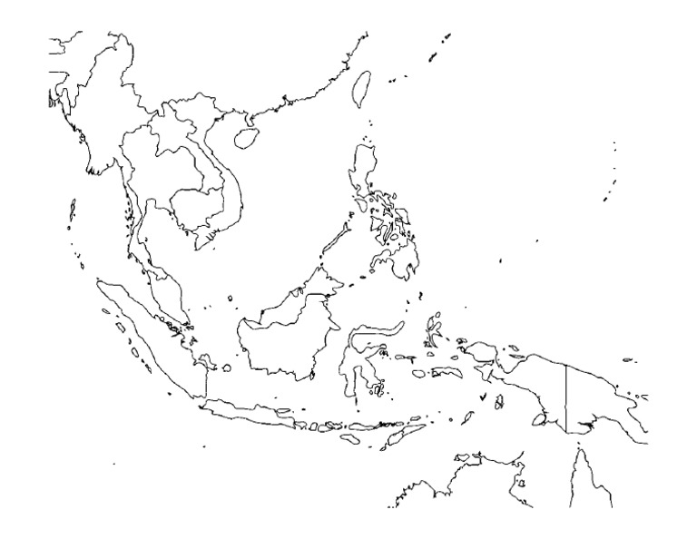 SOUTHEAST ASIA - Blank Map | PDF