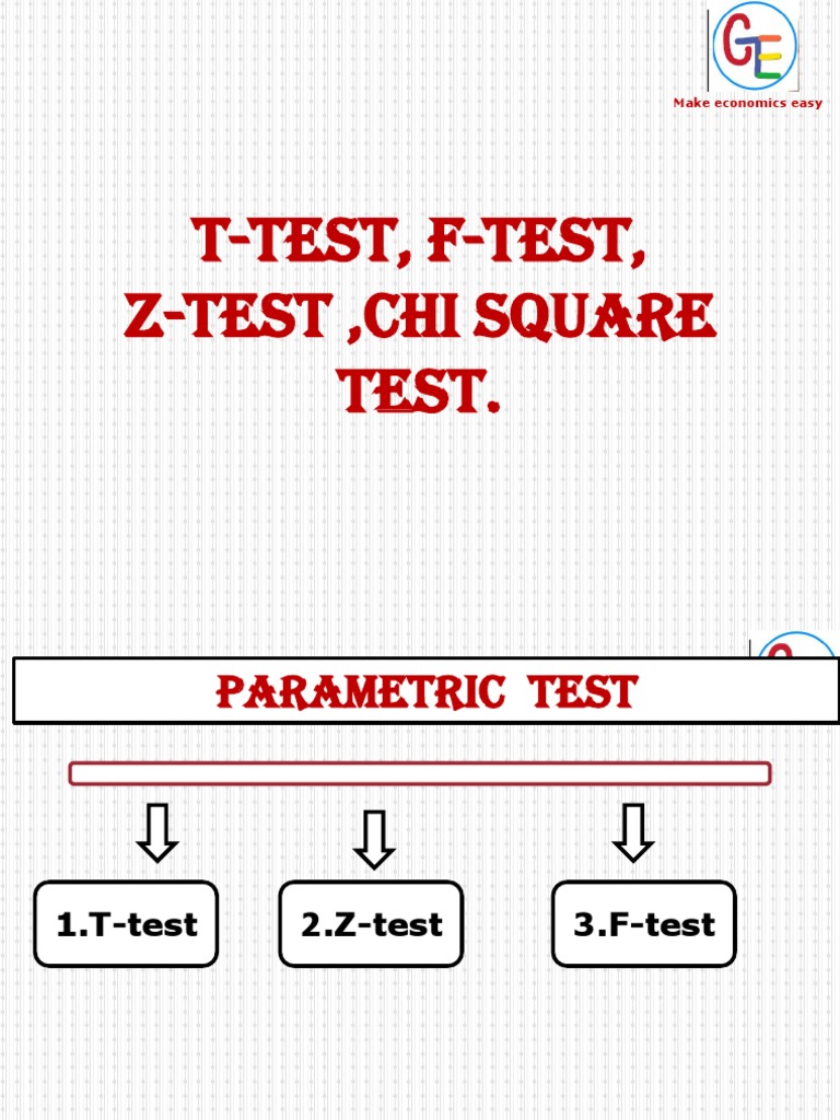 Stat 5 T Test F Test Z Test Chi Square Test PDF | PDF | Student's T ...